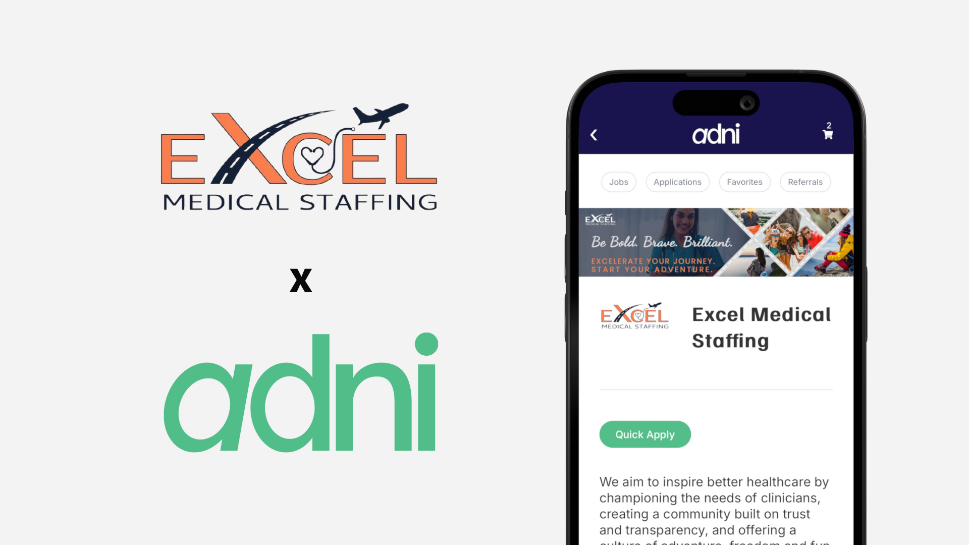 Excel Medical Staffing Partners with Adni to Recruit & Retain Healthcare Workers